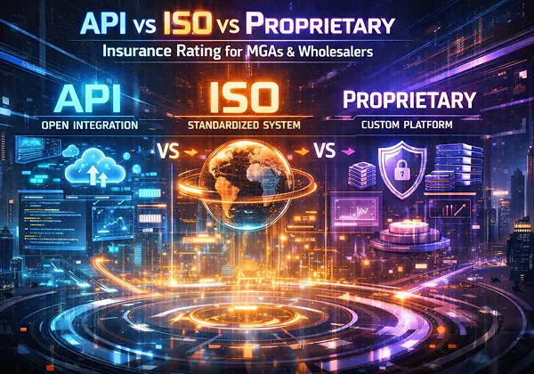 API vs ISO vs Proprietary Insurance Rating for MGAs and Wholesalers